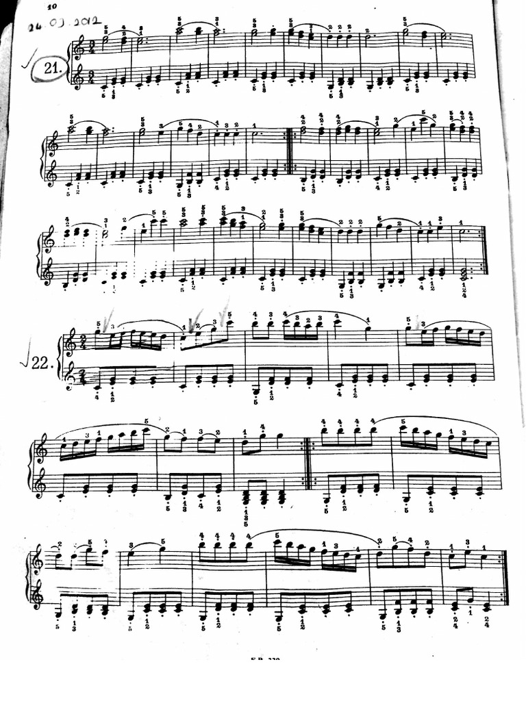 Czerny Op. 599 No. 21-22 | PDF