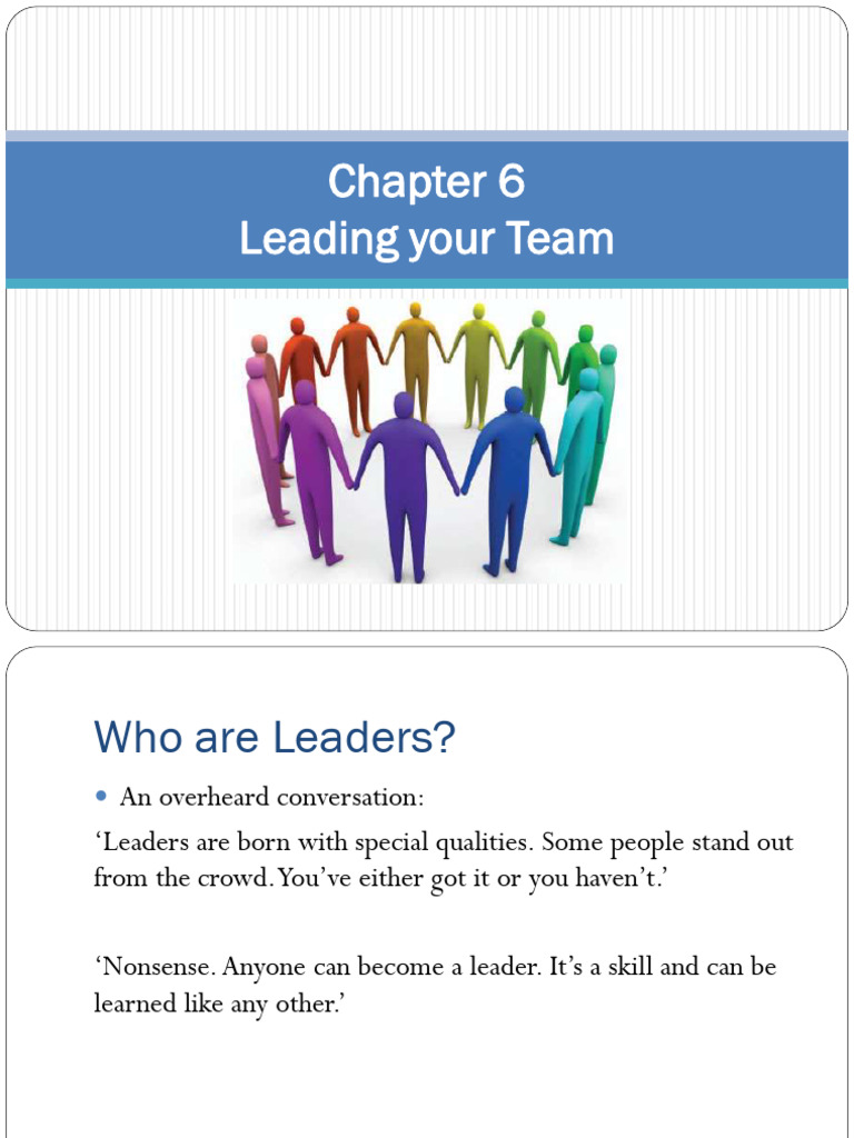 CH 6 Leading Your Team | PDF