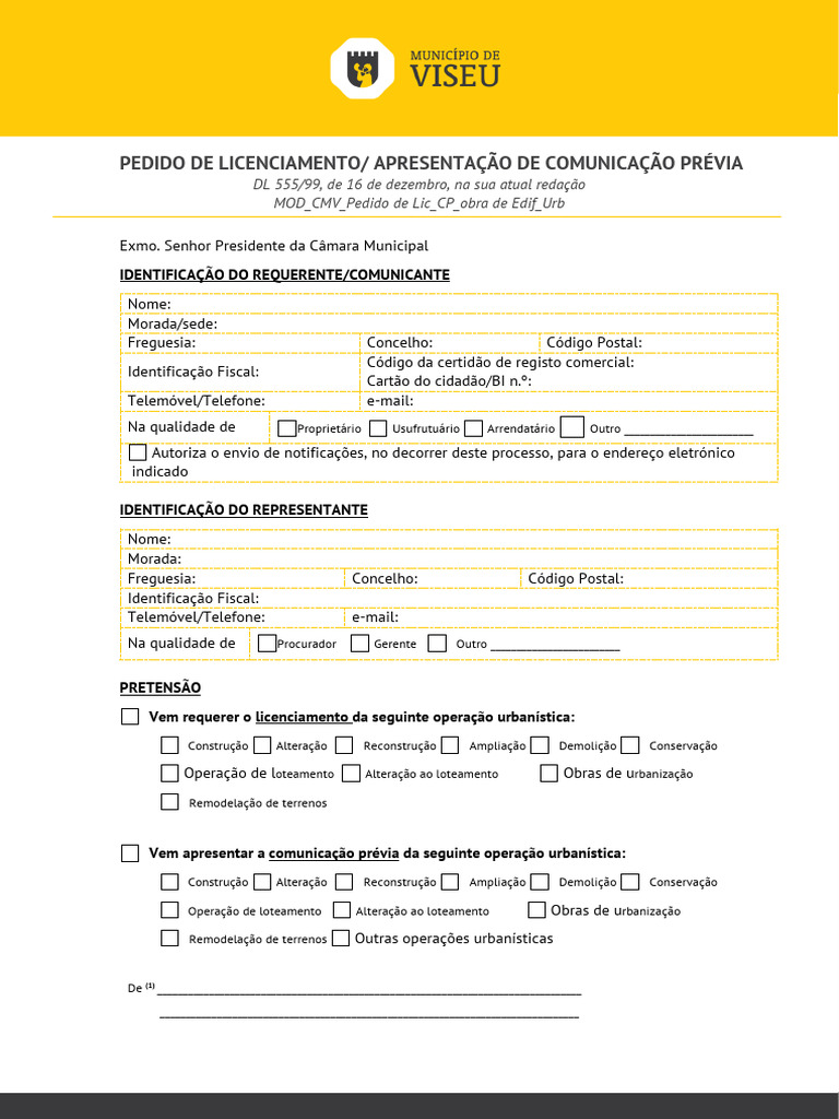 CMV Licença CMP JL | PDF