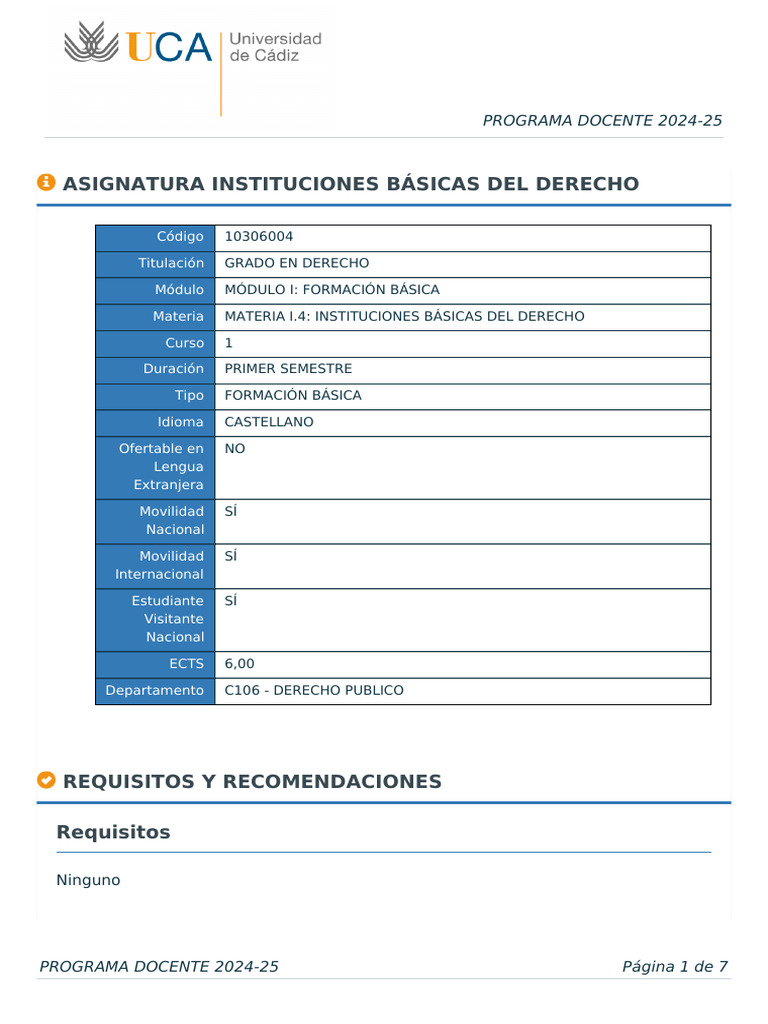 Instituciones Basicas Del Derecho | PDF