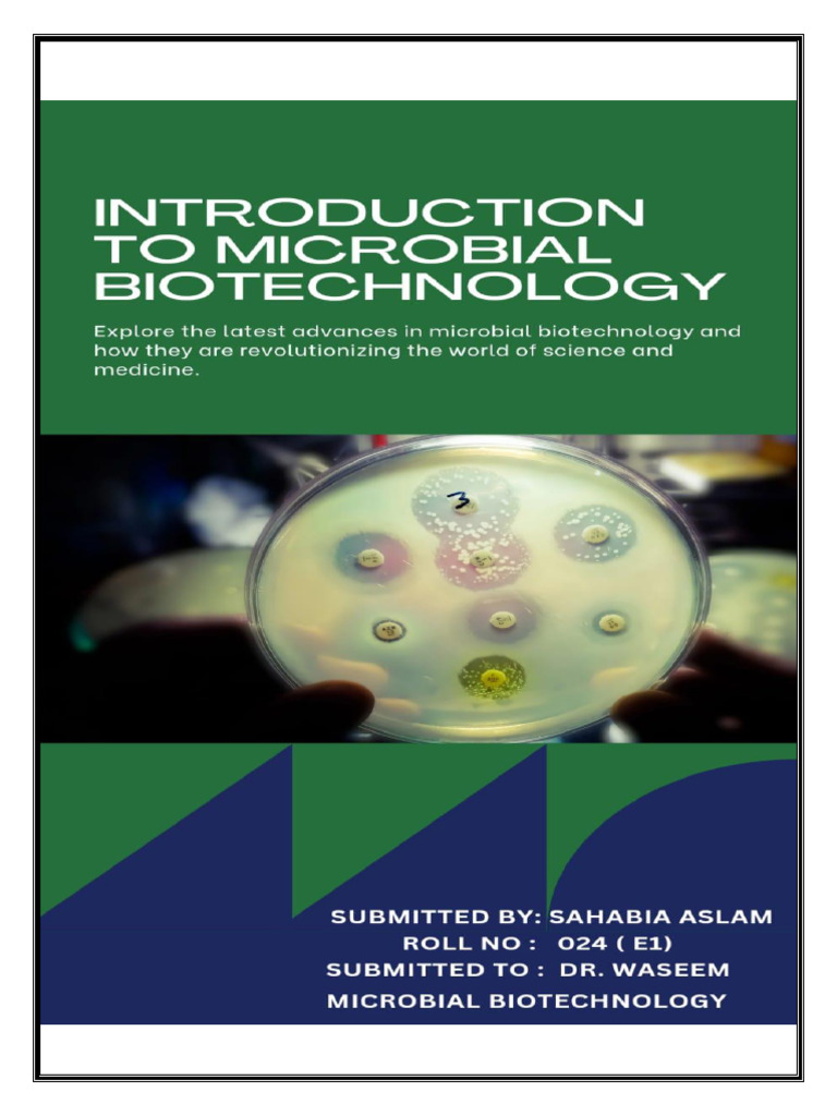 INTRODUCTION TO MICROBIAL BIOTECHNOLOGY | PDF