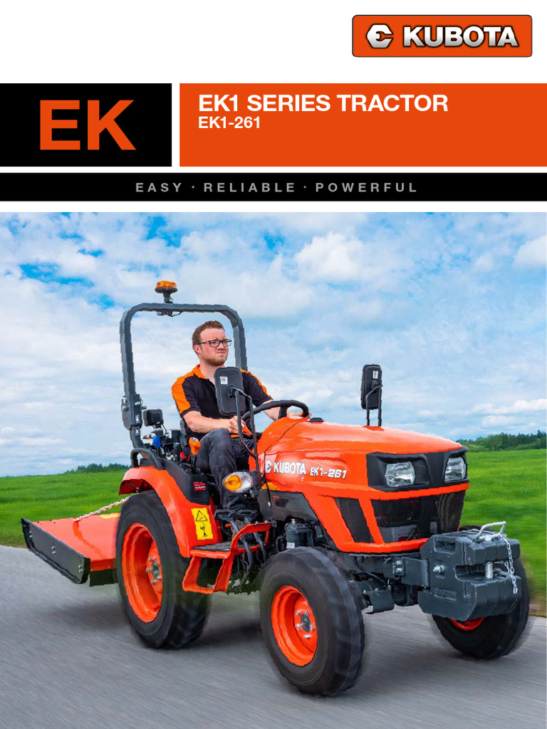 Kubota EK1 261 | PDF