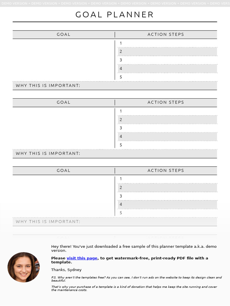 Fitness Goal Planner-A4 | PDF