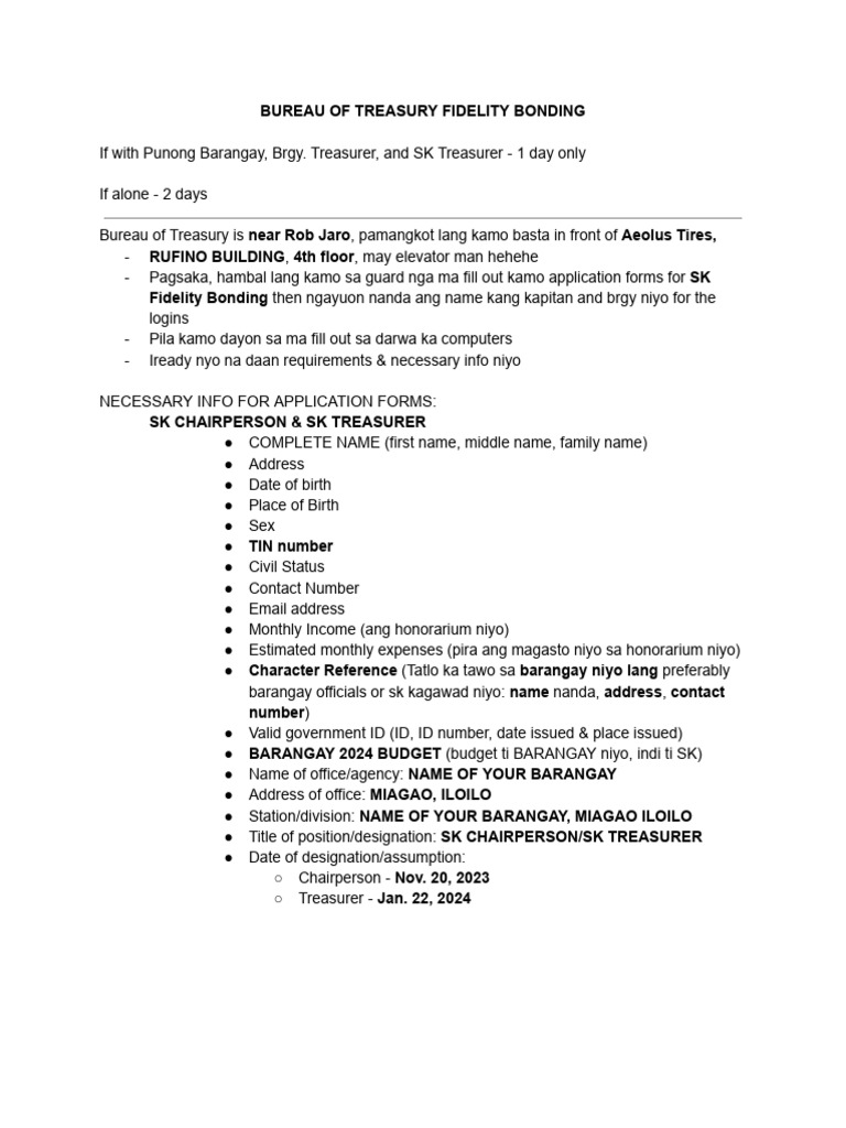 BTR Fidelity Bonding | PDF