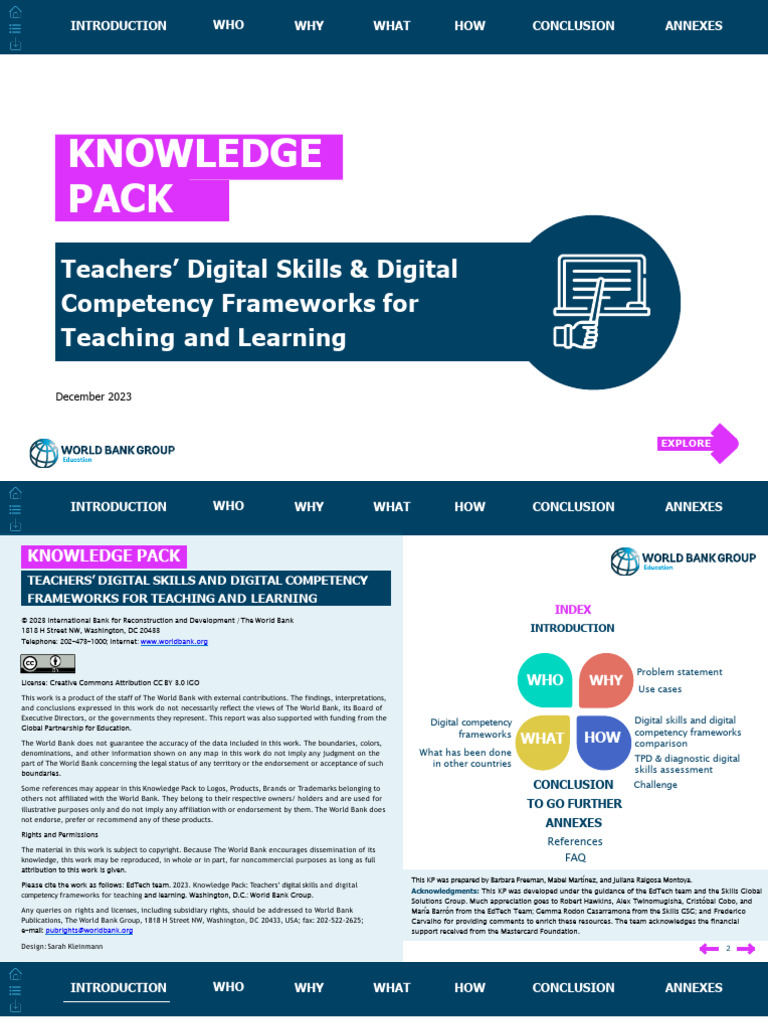 World Bank On Digital Competency | PDF | Teachers | Pedagogy