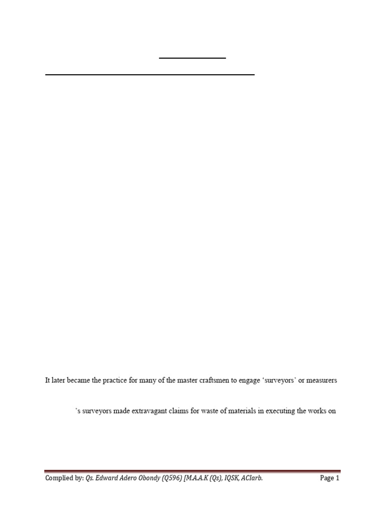 MEASUREMENT NOTES | PDF