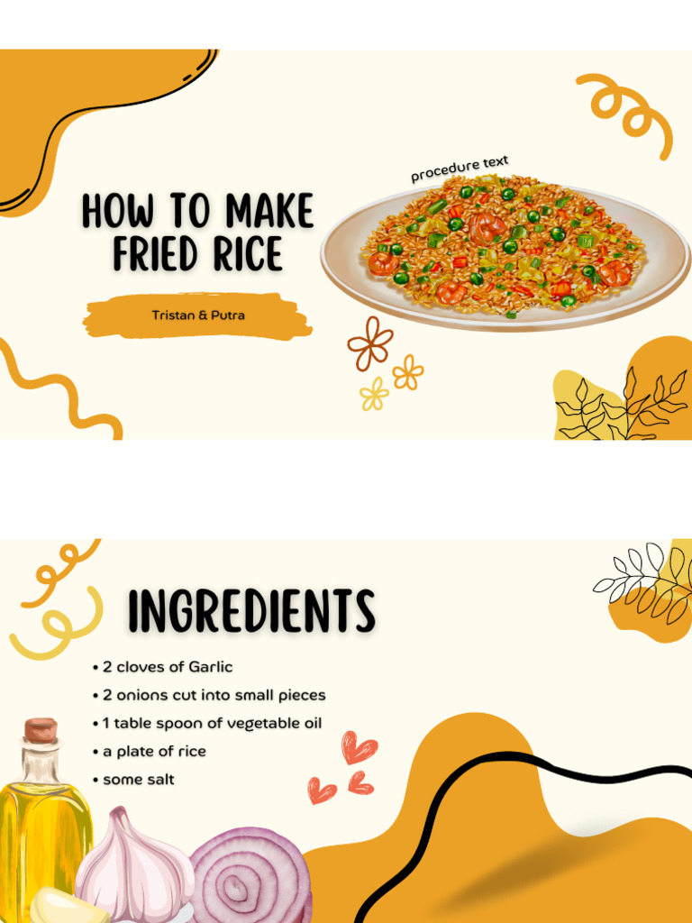 HOW TO MAKE FRIED RICE | PDF