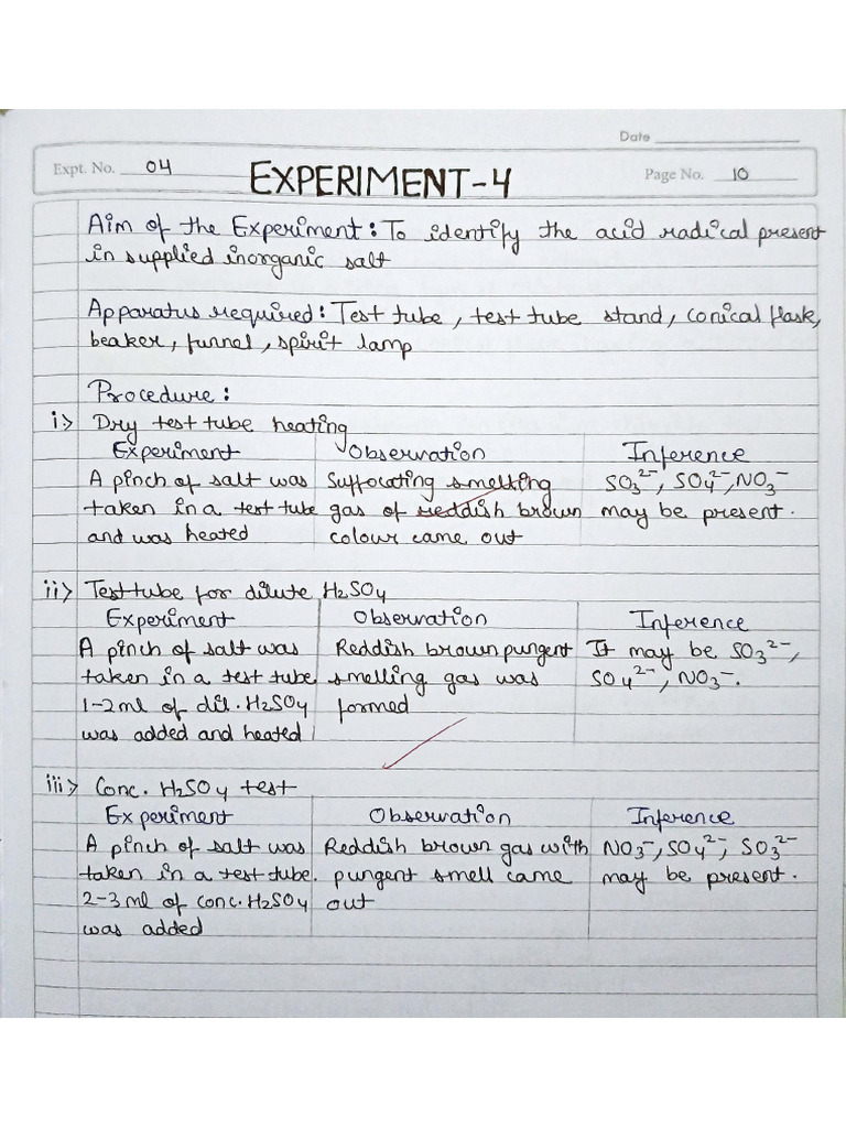 Experiment - 4 (Chemistry) | PDF
