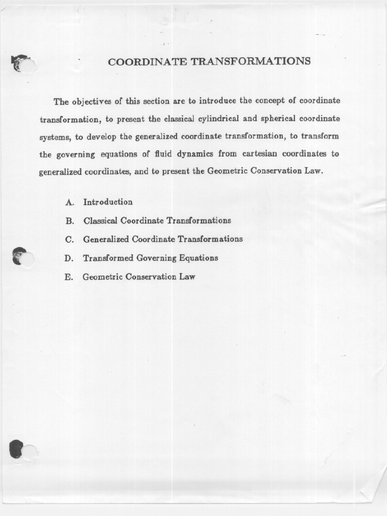 7.coordinate Transformations | PDF