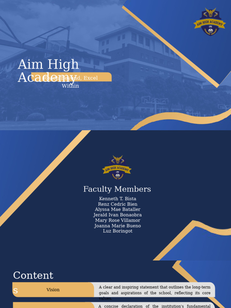 Aim High Academy Presentation | PDF