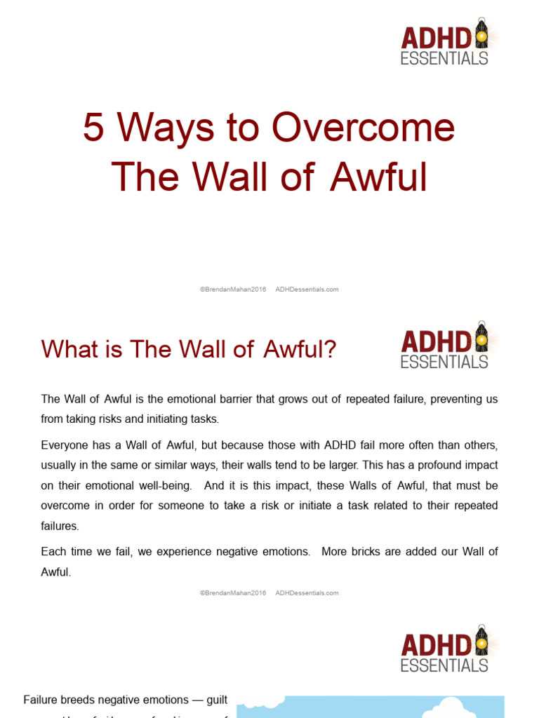 5 Ways To Overcome The Wall of Awful | PDF
