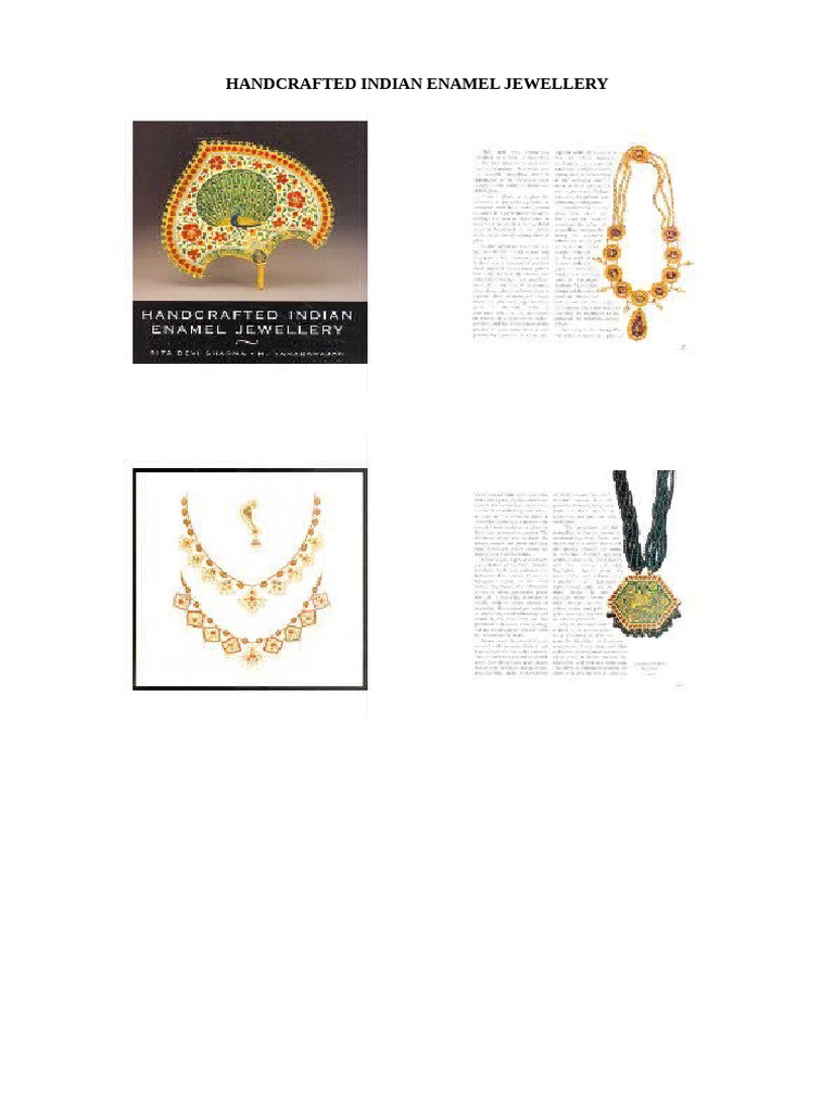 Handcrafted Indian Enamel Jewellery | PDF