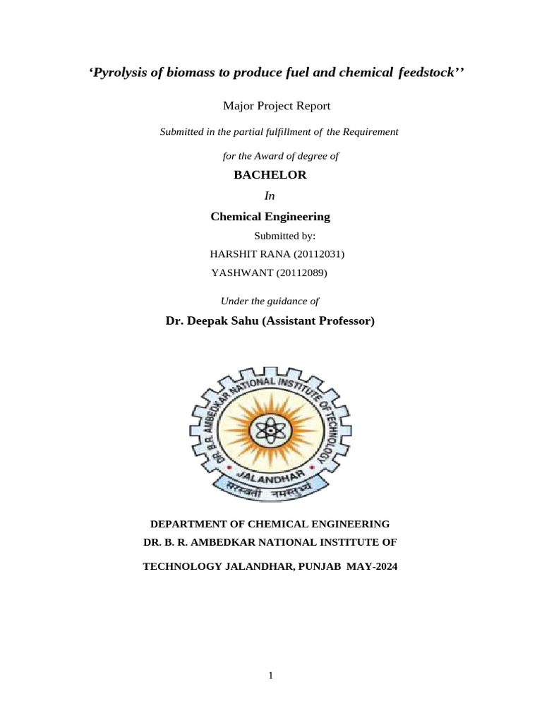 Major Project Report 2 Pdf Biofuel Anaerobic Digestion