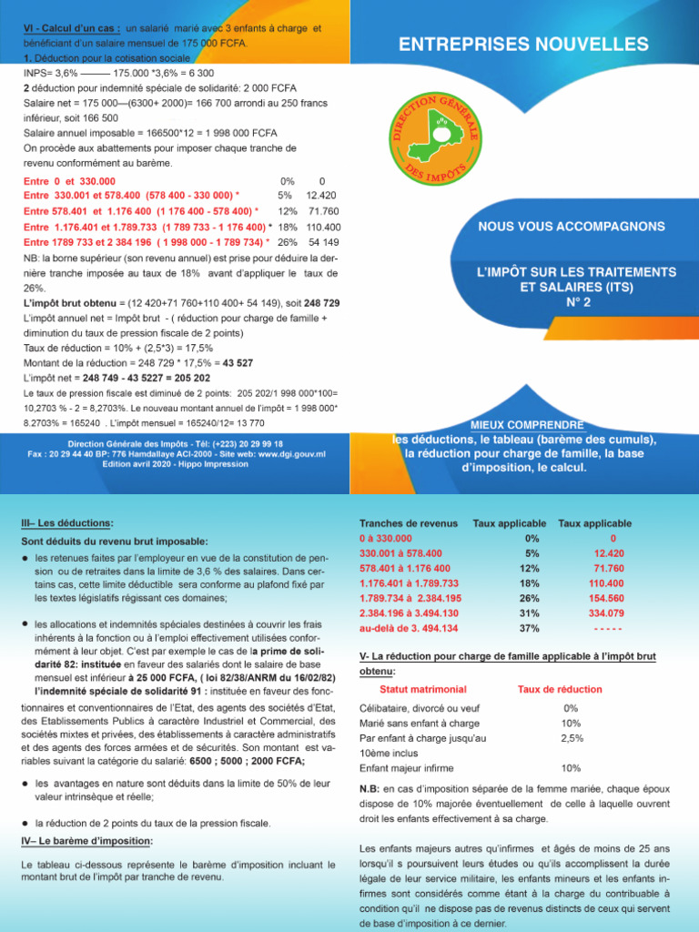 HTTPSWWW - Dgi.gouv - MLWP Contentuploads202006impôts Sur Les ...