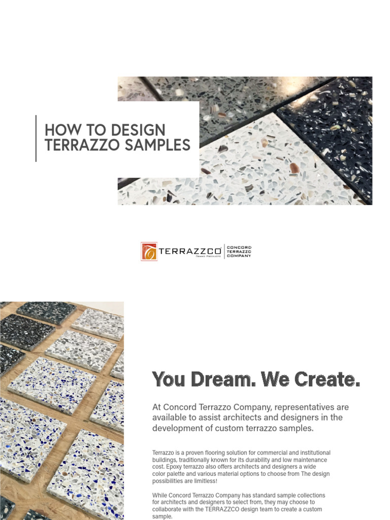 How To Design Custom Terrazzo Samples | PDF | Construction Aggregate ...