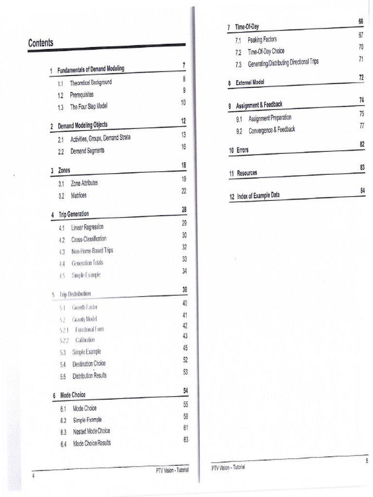 Manual VISUM 4 Step Modelling PDF | PDF
