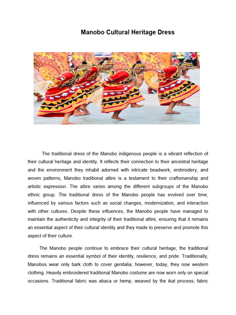 Manobo Cultural WPS Office | PDF | Clothing | Social Science