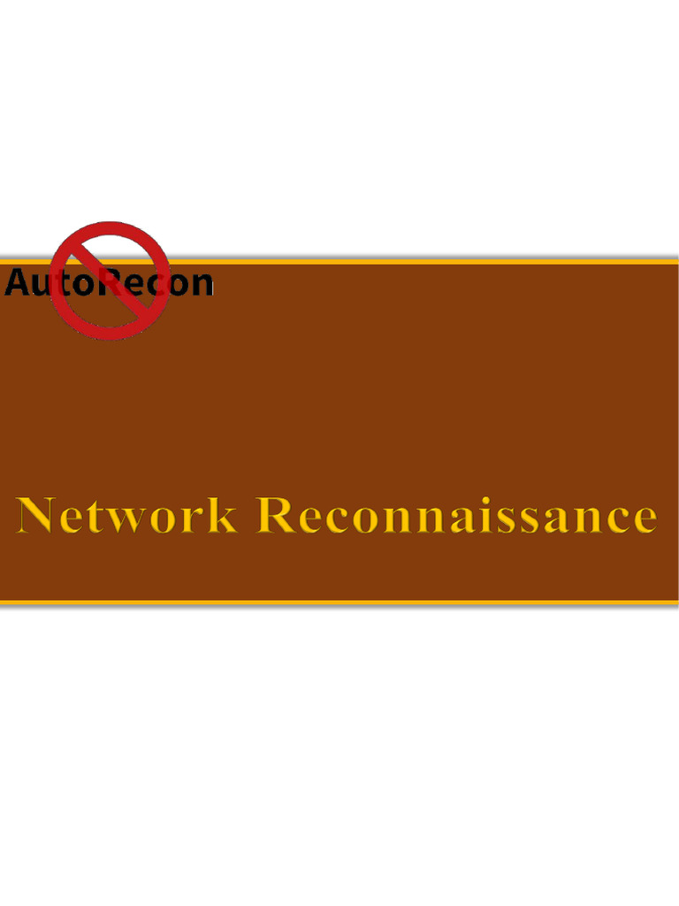 Auto Recon | PDF