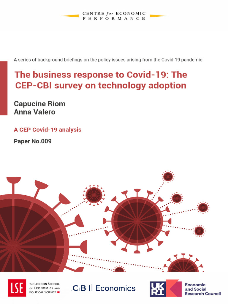Cep Cbi Economics Technology Adoption Survey | PDF