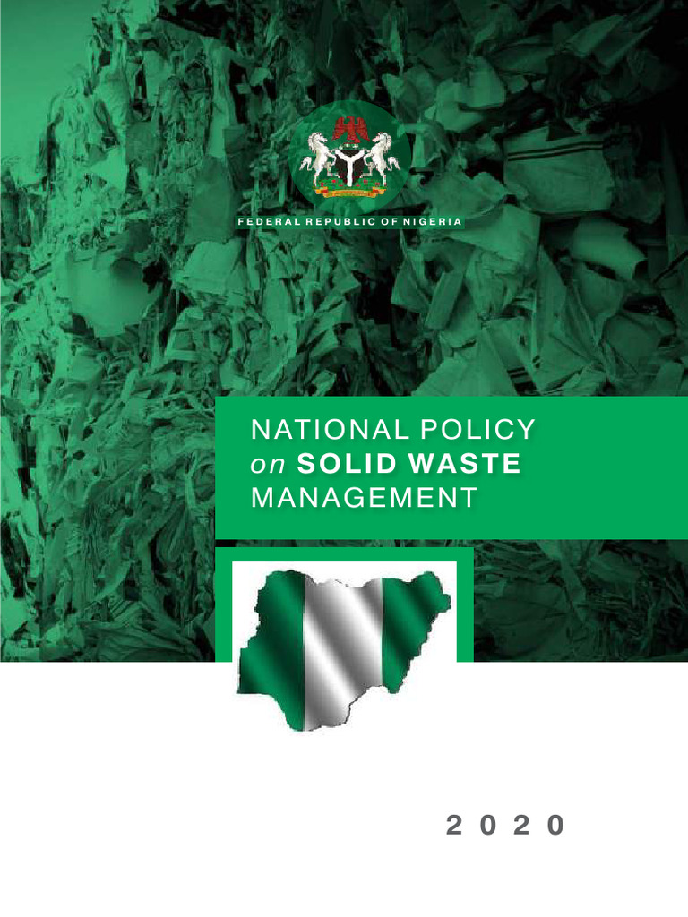 National Policy On Solid Waste Management (2020) - 1661861162 | PDF