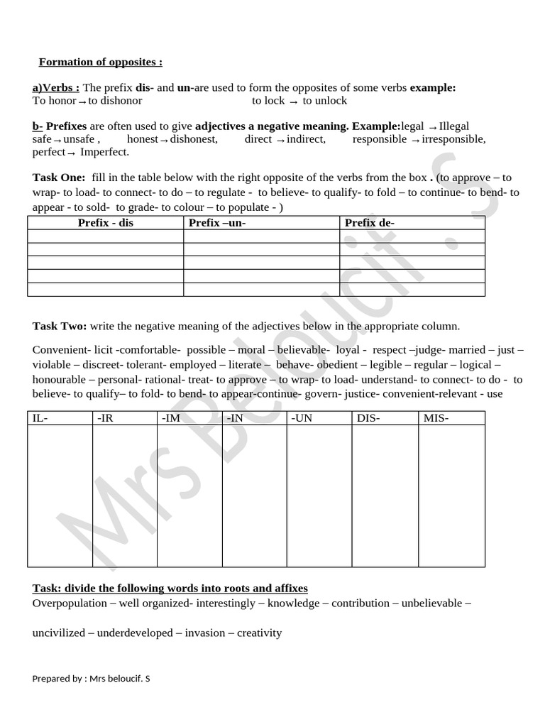 Prefixes - Silent Letters | PDF