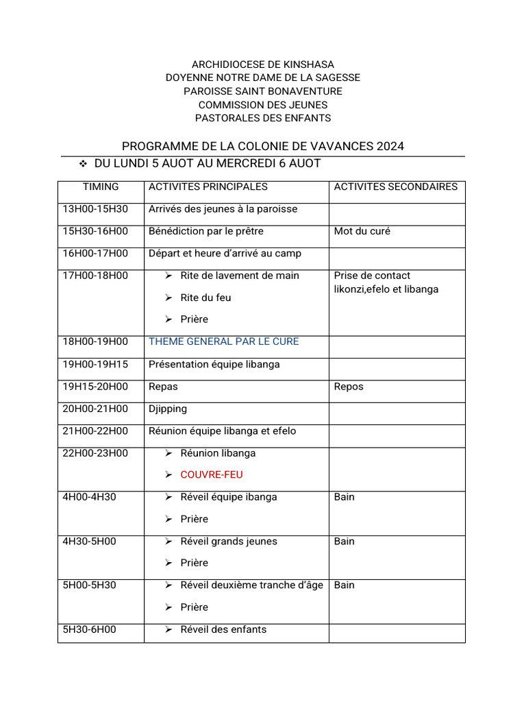 Programme Cova PDF | PDF