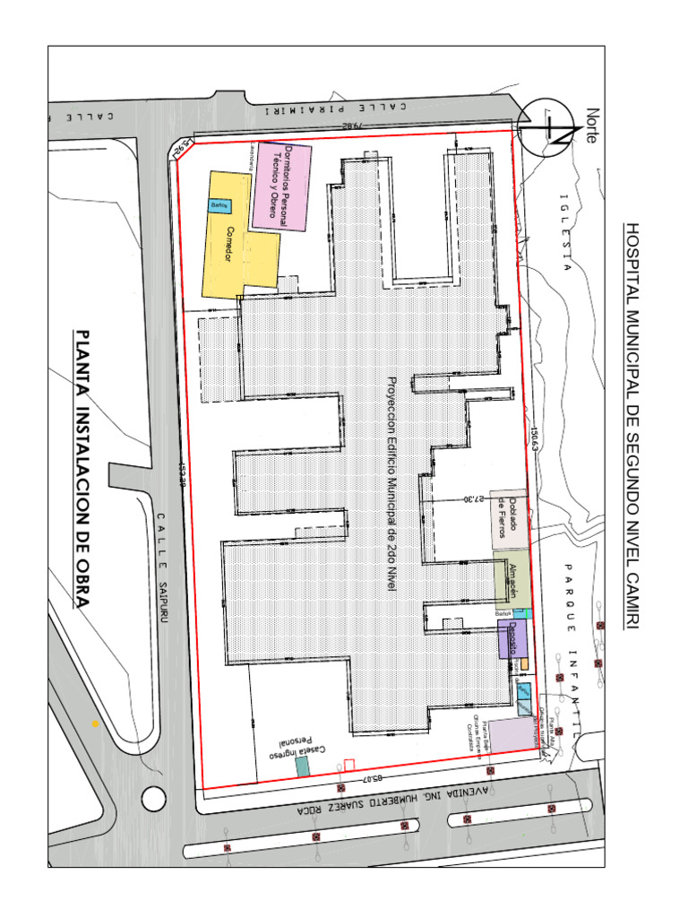 Instalacion de Faenas U de Obra Con Medidas | PDF