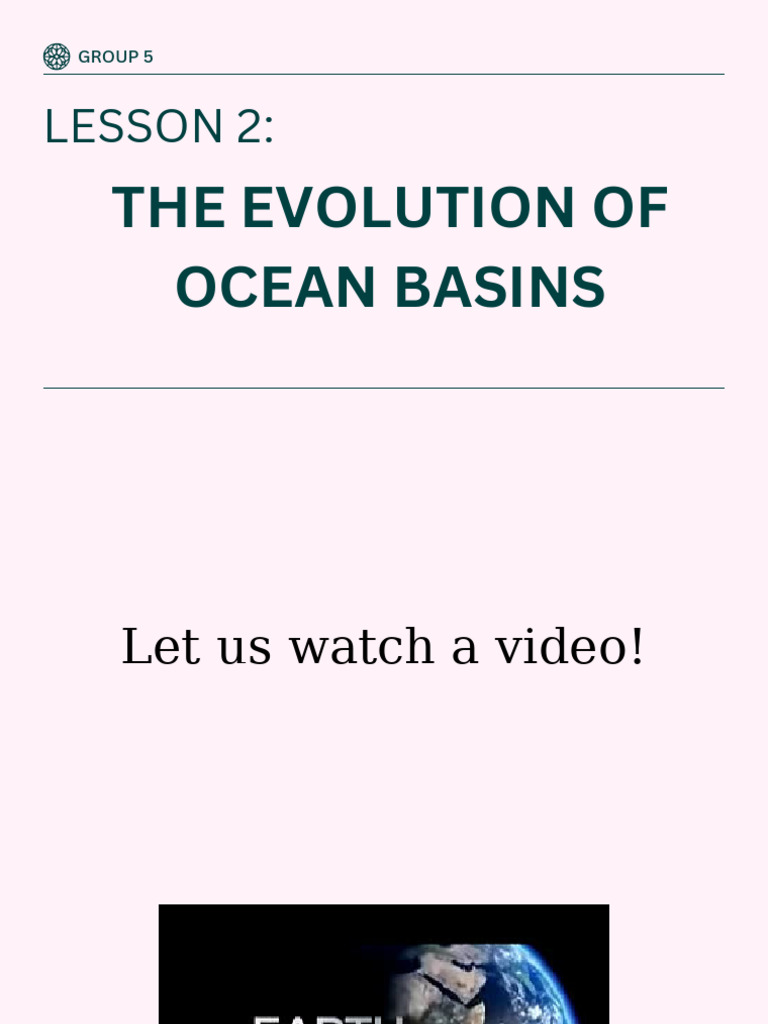 Evolution of Ocean Basins | PDF
