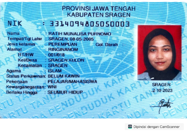 CamScanner KTP RATIH | PDF