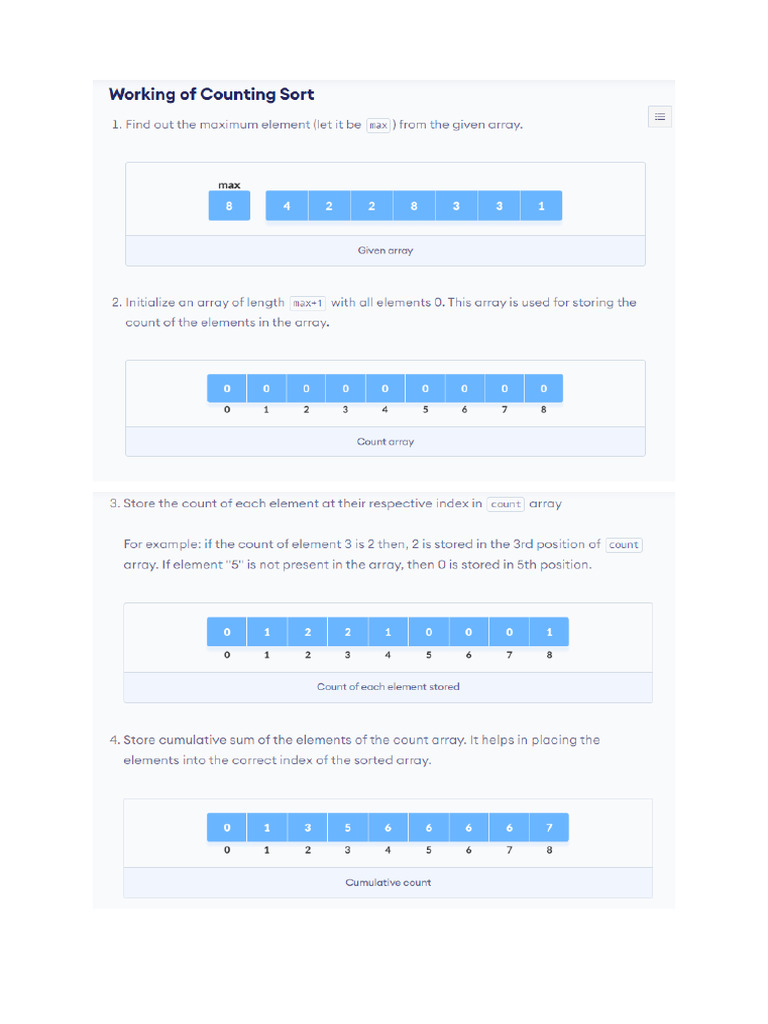 Sorting by Counting | PDF