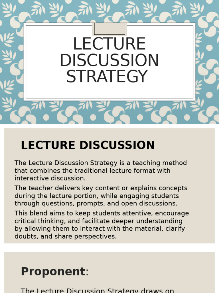 MTHT (Lecture Discussion) | PDF