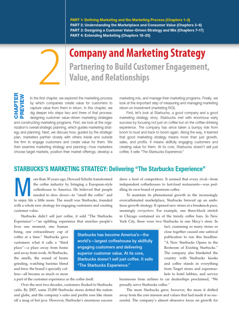 Part 1.2 - Chapter 2 - Company and Marketing Strategy | PDF