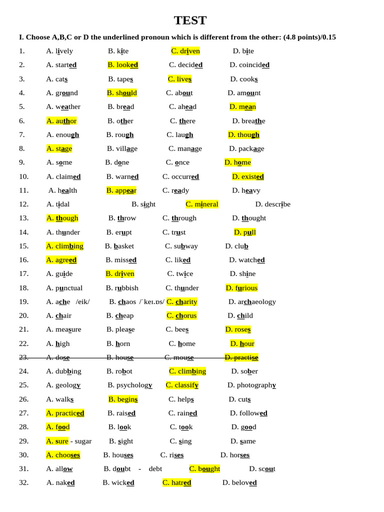 Test 1-2-3 | PDF