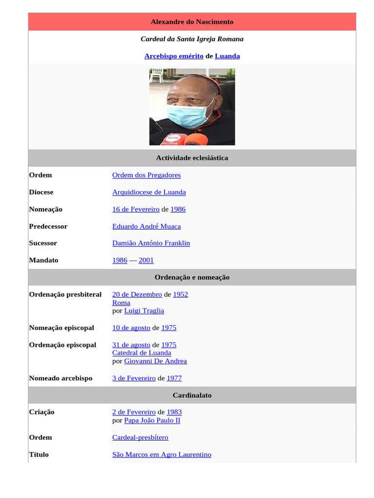 Alexandre Do Nascimento 1 | PDF