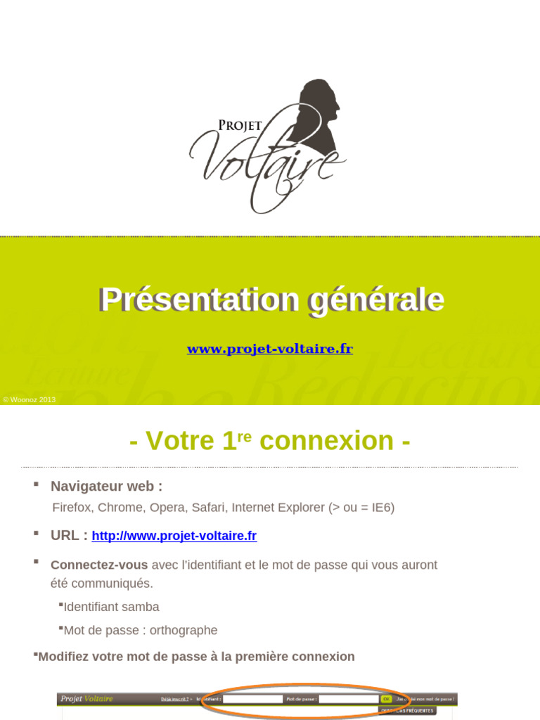 Projet Voltaire Pre Sentation VF | PDF