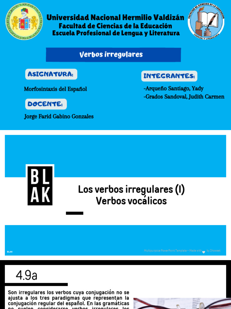 Diapo Arqueño y Grados - Morfosintaxis 2024 I | PDF