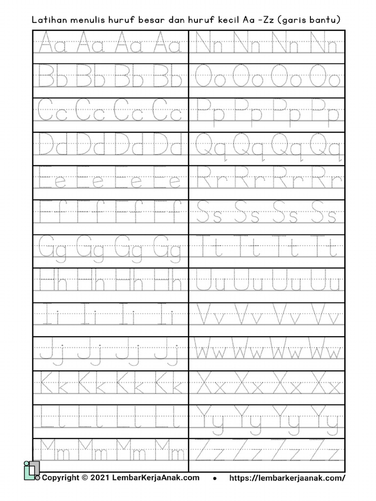 Belajar Menulis - Menebalkan Huruf 03 | PDF