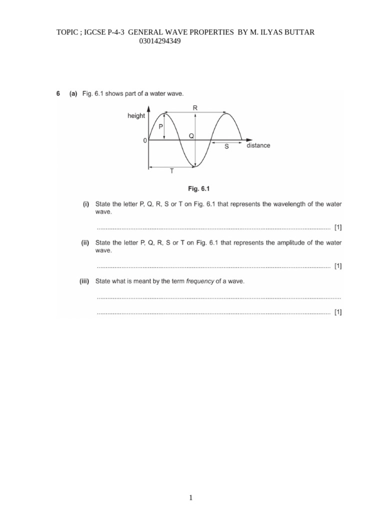 P-4-3 General Wave Properties | PDF
