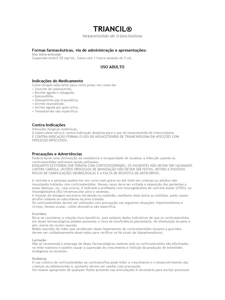 Triancil Bula | PDF