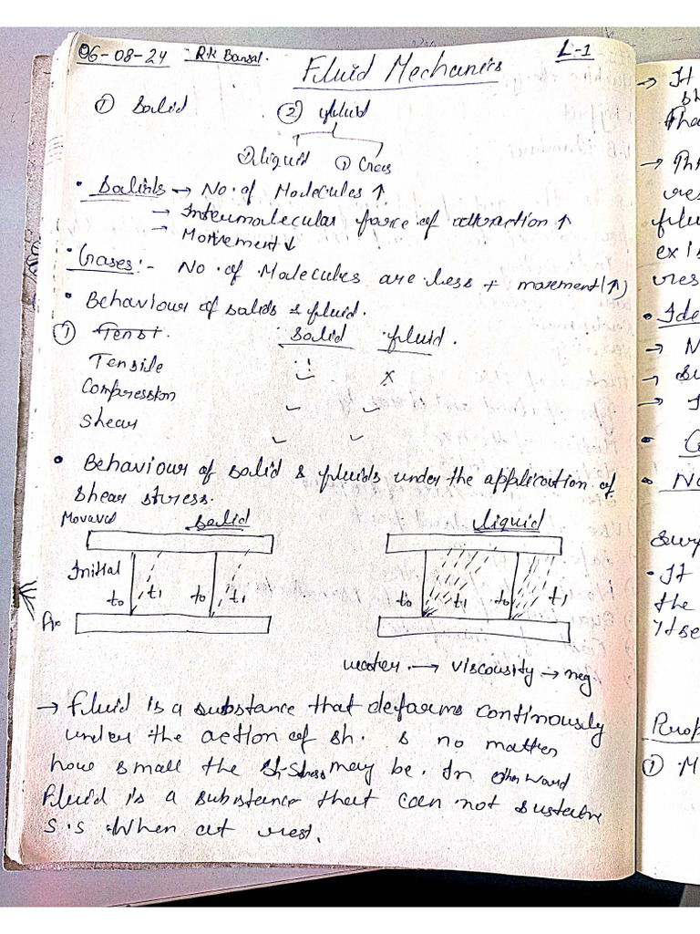 FM Unit 1 | PDF