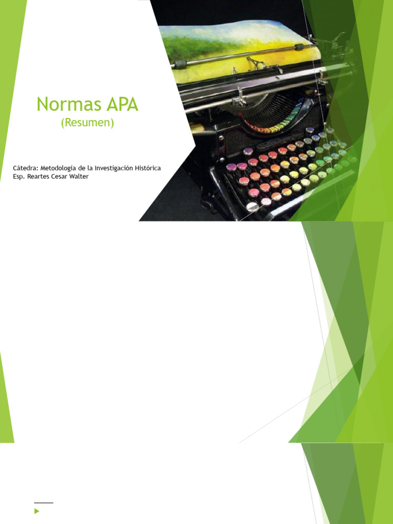 Normas APA - Resumen - Metodologia - 1 | PDF