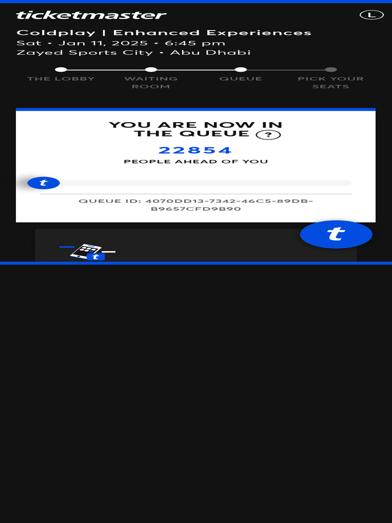 Coldplay Enhanced Experiences Tickets 2025-01-11 Abu Dhabi Ticketmaster ...