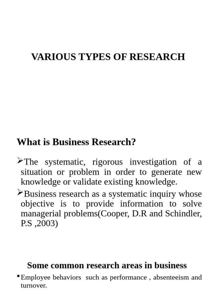 MBA 2024 Handout 01 Introduction of Research | PDF