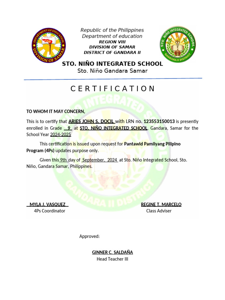 4Ps Certification | PDF