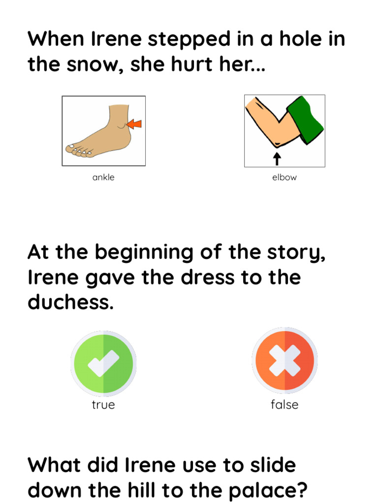 Brave Irene Comprehension Questions | PDF