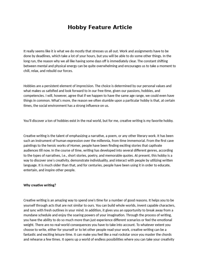 Hobby Feature Article | PDF