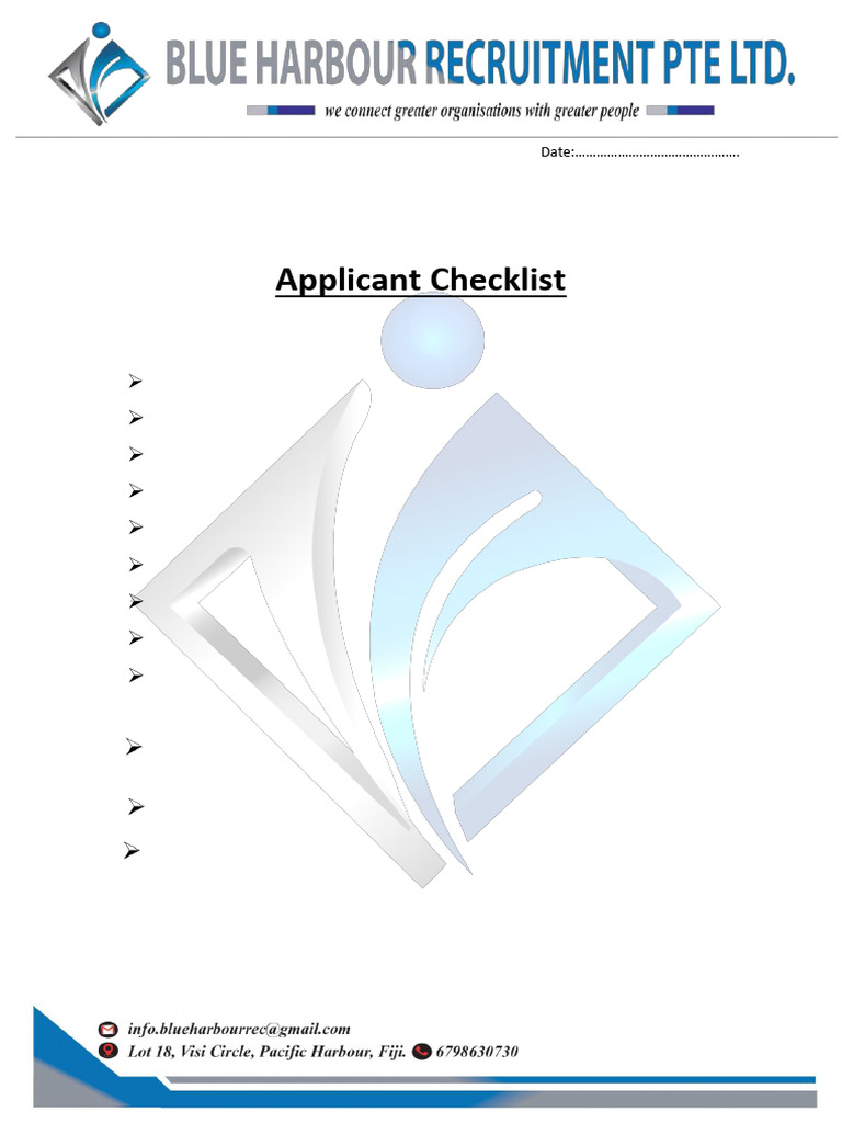 New Applicant Checklist | PDF
