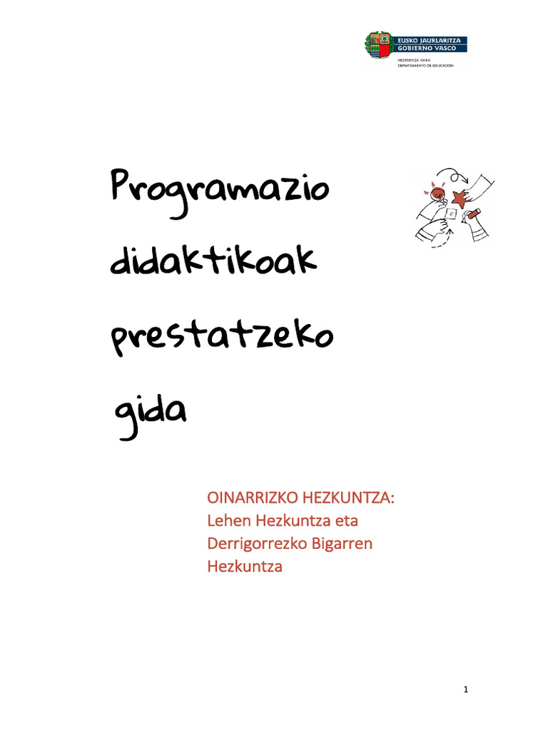 Programazio Didaktikoak Prestatzeko Gida | PDF