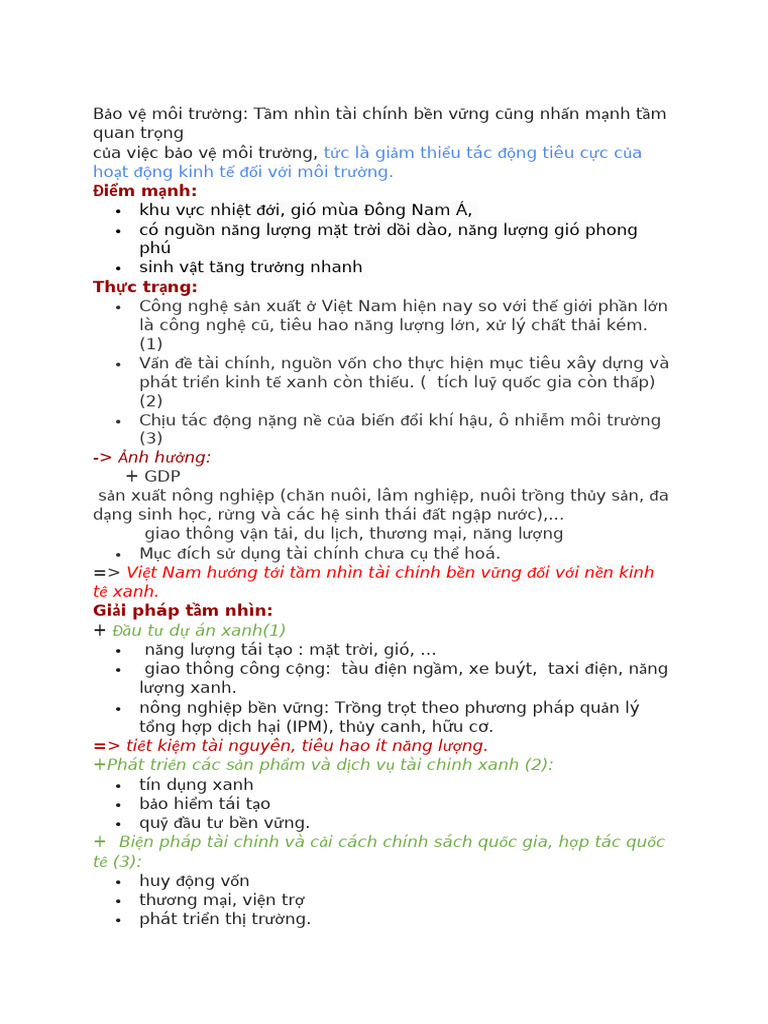 T C Là Gi M Thi U Tác NG Tiêu C CC A Ho T NG Kinh T IV Imôitr NG | PDF