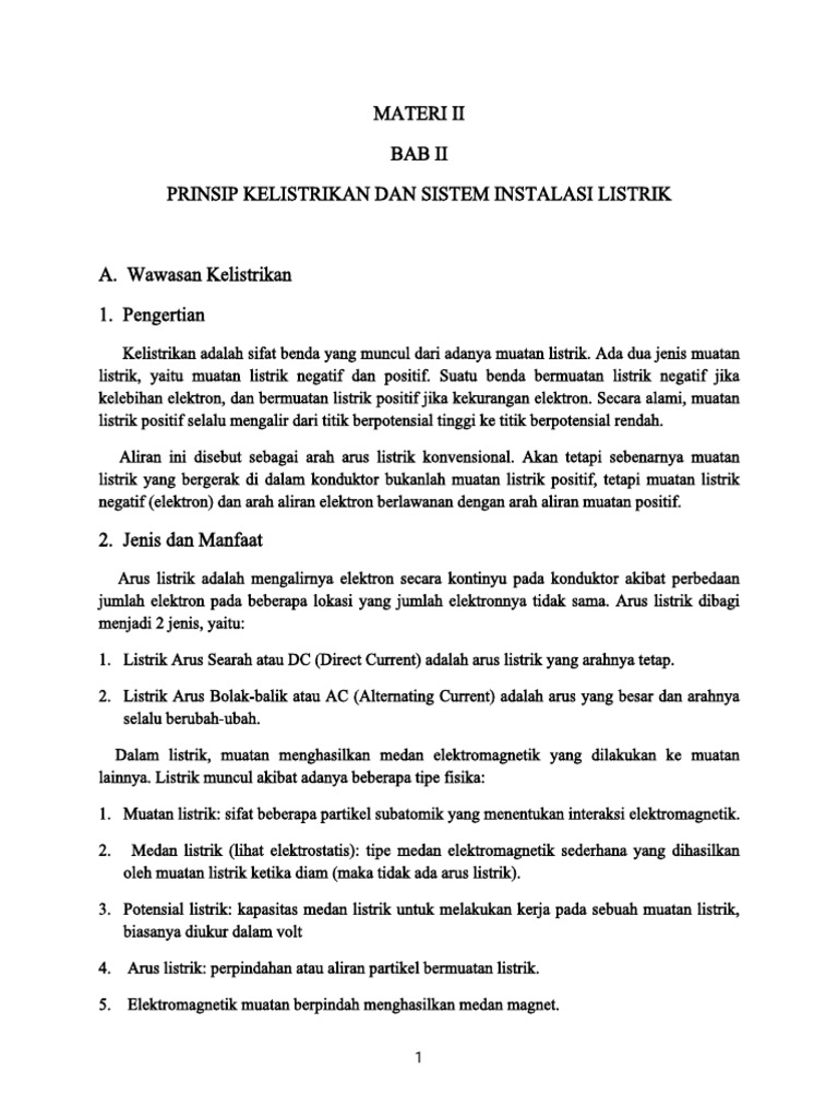 MATERI II-WPS Office | PDF | Electrical Engineering | Electricity